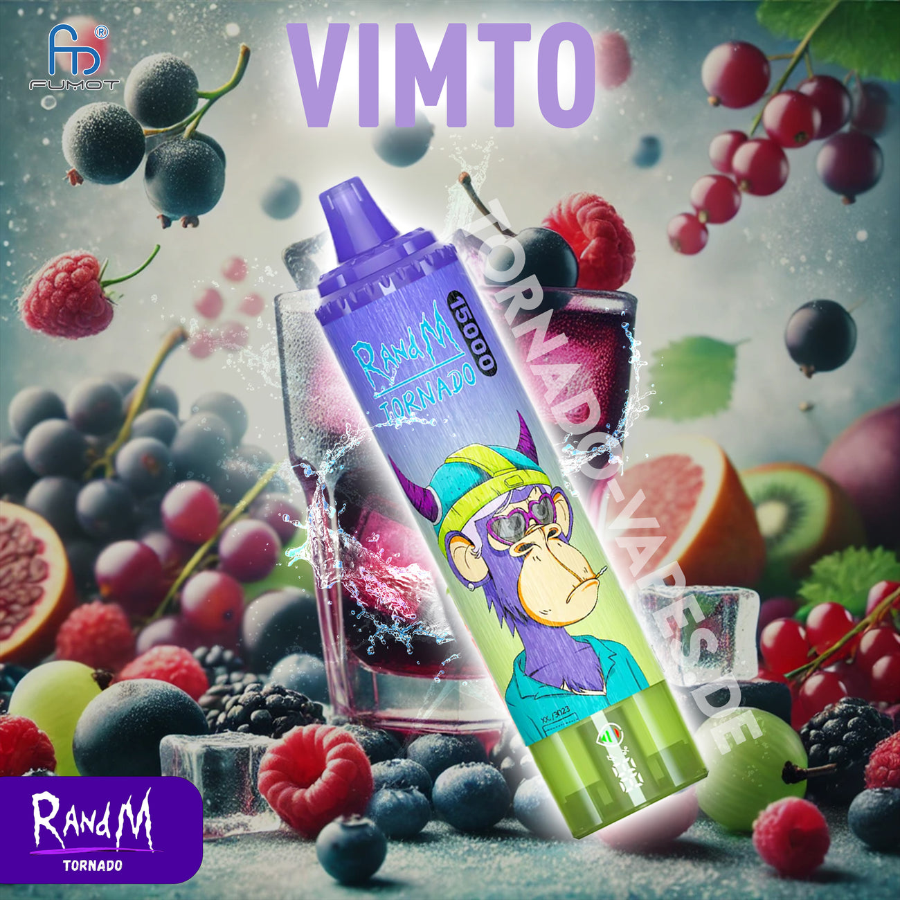 RandM Tornado Vape 15000- Vimto