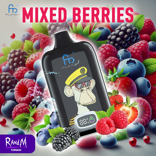 RandM Vape Digital Box 12000- Mixed Berries – Tornado Vape